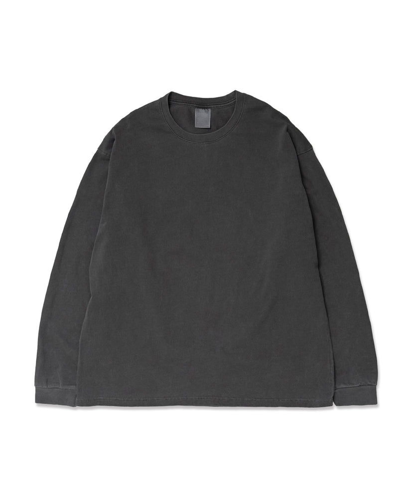 Heavy Pigment Dye Long Sleeve T-Shirt / BLACK – Knuu
