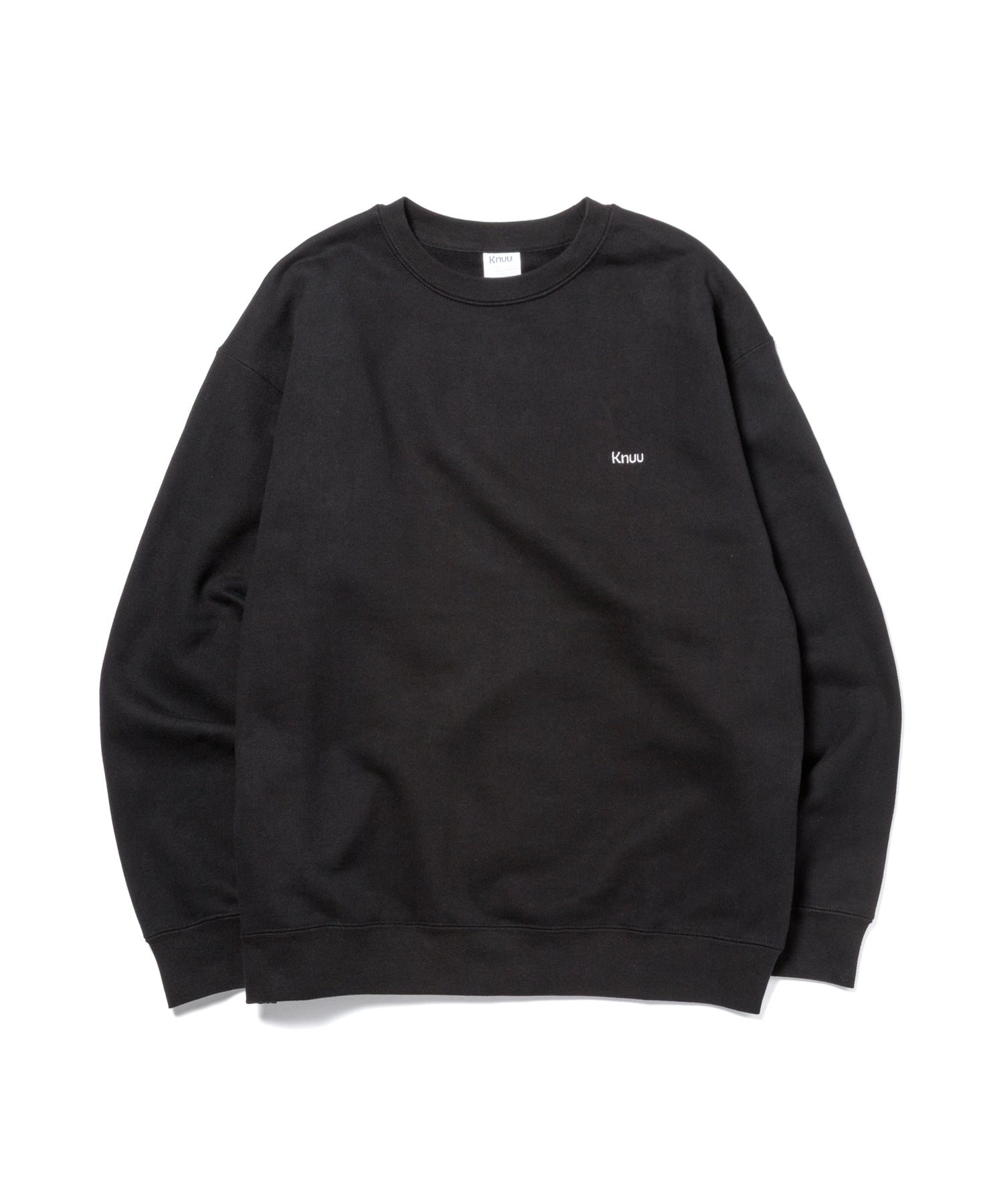 Small Logo Heavy Crewneck Sweatshirt / BLACK – Knuu