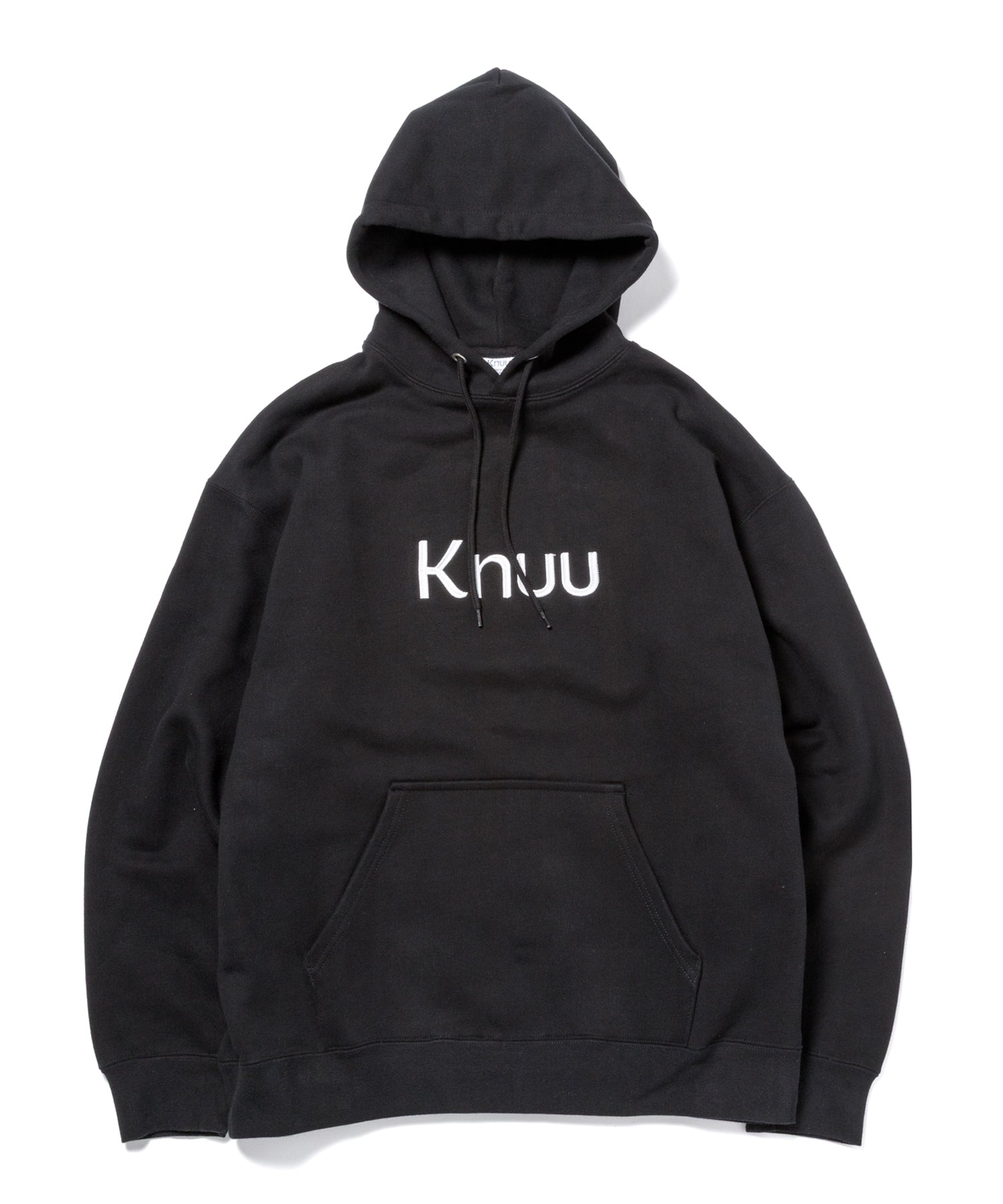 Big Logo Heavy Hooded Sweatshirt / BLACK – Knuu